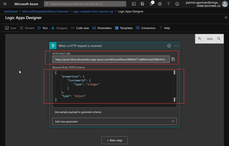 Using An Azure Logic App To Query Data In An On Premises Sql Server Database Applied