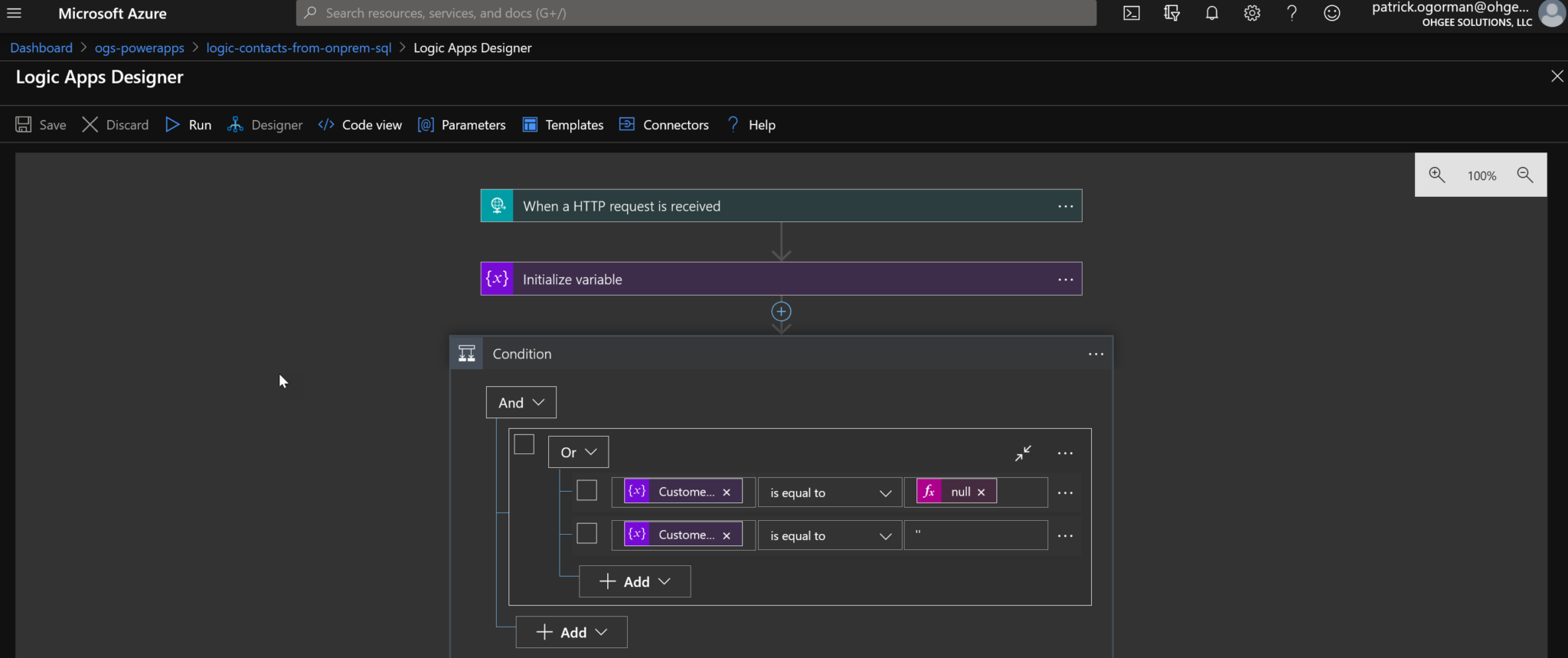 Using An Azure Logic App To Query Data In An On Premises Sql Server Database Applied