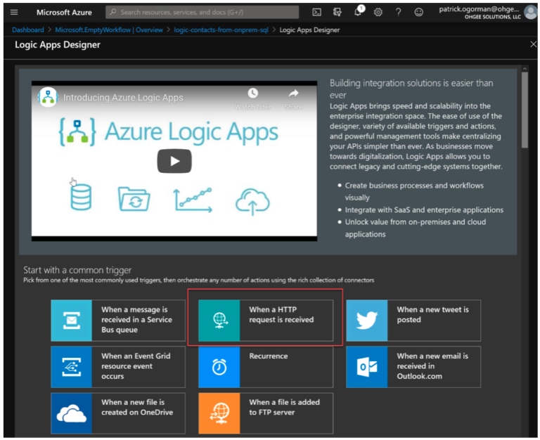 Using an Azure Logic App to Query Data in an On-Premises SQL Server ... Using an Azure Logic App to Query Data in an On-Premises SQL Server ...