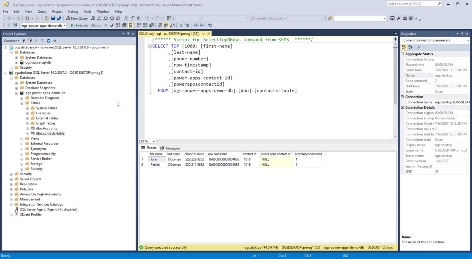 Using An Azure Logic App To Query Data In An On Premises Sql Server Database Applied