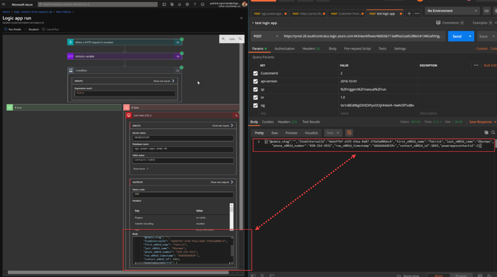 Using An Azure Logic App To Query Data In An On Premises Sql Server Database Applied