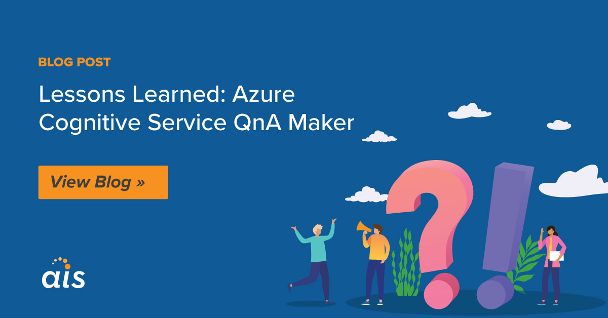 Lessons Learned: Azure Cognitive Service QnA Maker - Applied ... Lessons Learned: Azure Cognitive Service QnA Maker - Applied ...