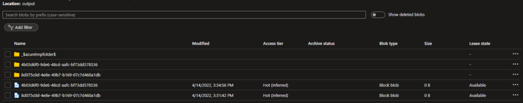 Azure Data Factory And Immutable Storage In Azure Blob Storage