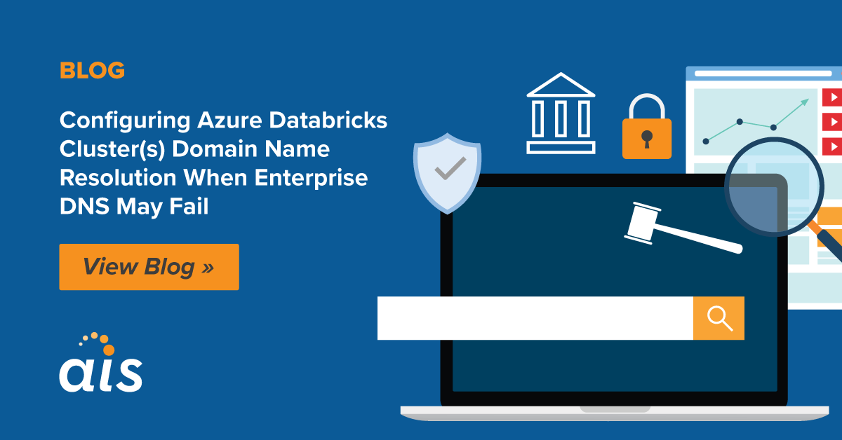 Configuring Azure Databricks Clusters Domain Name Resolution When