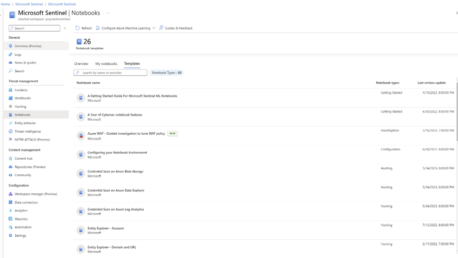 Modernizing Security Workflows with Sentinel Machine Learning (ML ...
