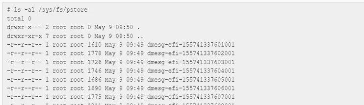 Understanding Pstore: Linux Kernel Persistent Storage File System ... Understanding Pstore: Linux Kernel Persistent Storage File System ...